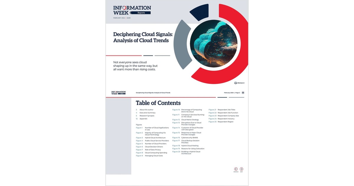 Deciphering Cloud Signals: Analysis of Cloud Trends Free Trend Report