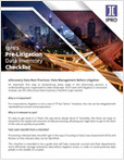 Pre-Litigation Data Inventory Checklist | Knowledge Hub Media