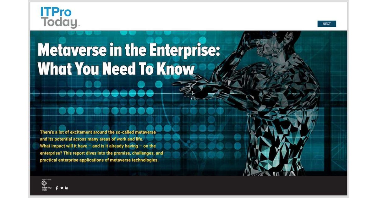 Metaverse in the Enterprise: What You Need To Know Free Trend Report