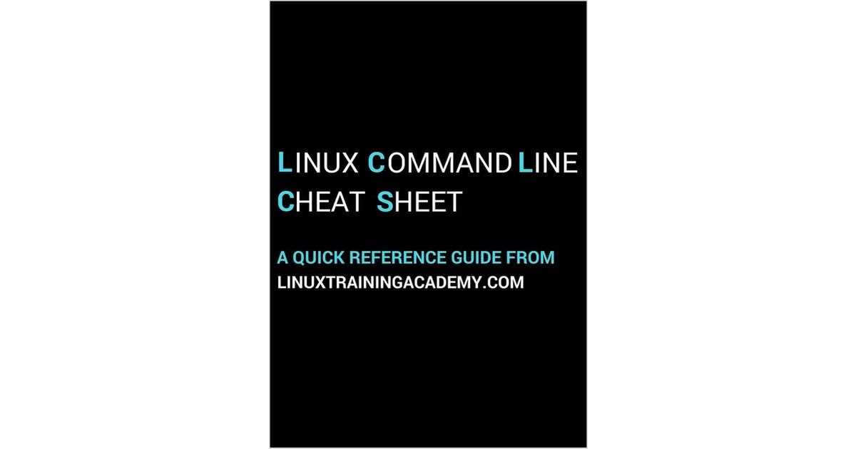 Linux Command Line Cheat Sheet Free Cheat Sheet