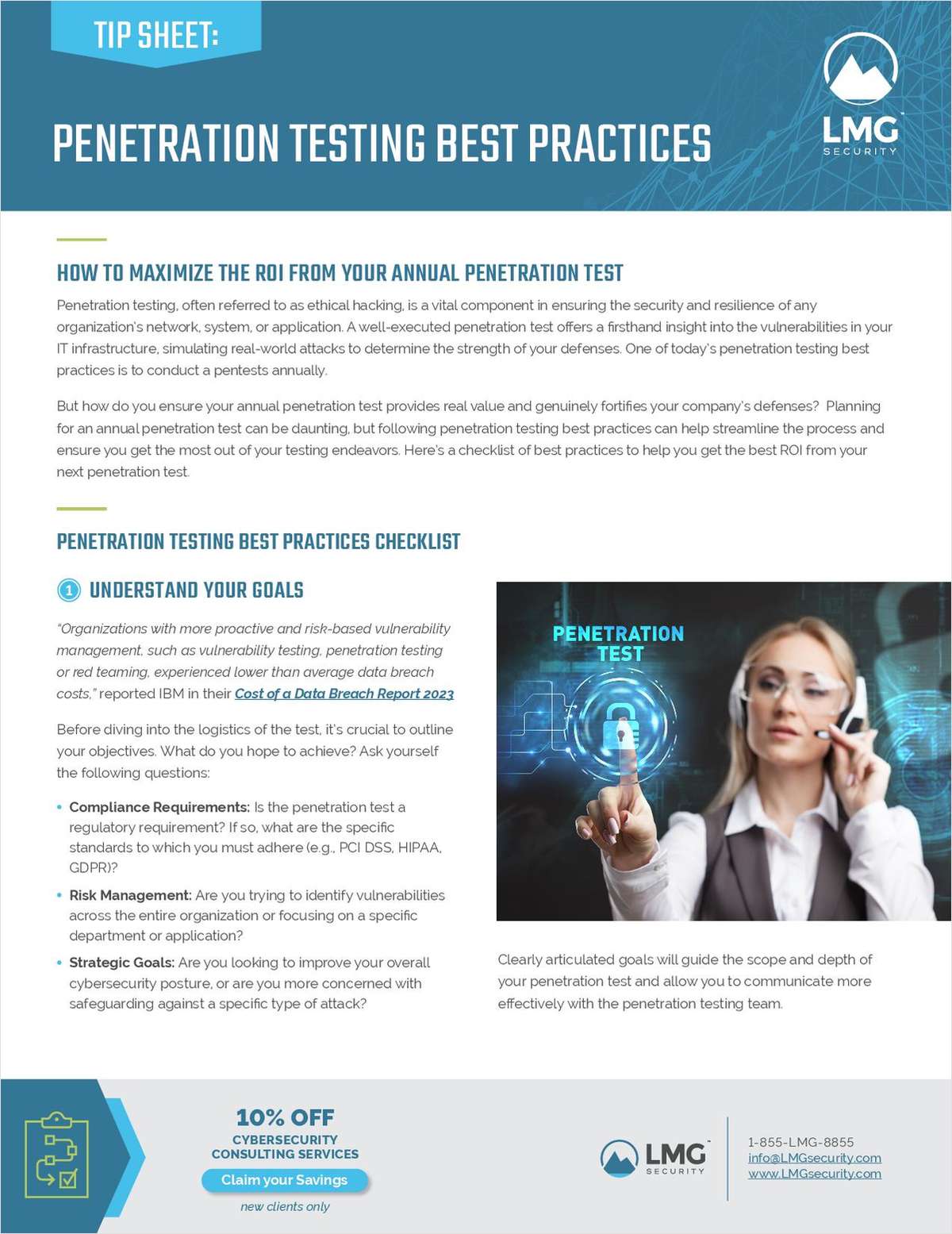 Penetration Testing Best Practices Free Checklist