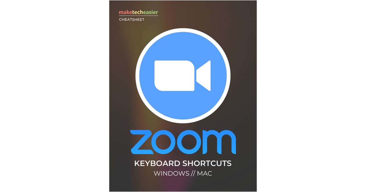 Zoom Keyboard Shortcuts Cheat sheet Free Cheat Sheet