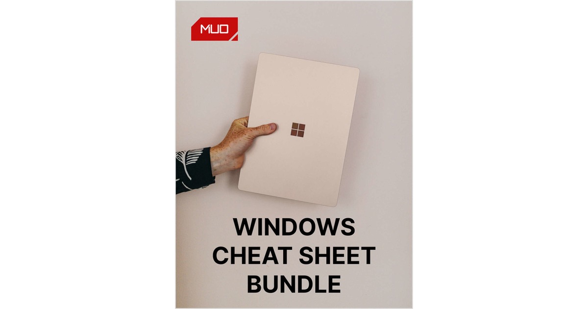 Windows Cheat Sheet Bundle, Free MakeUseOf Cheat Sheet