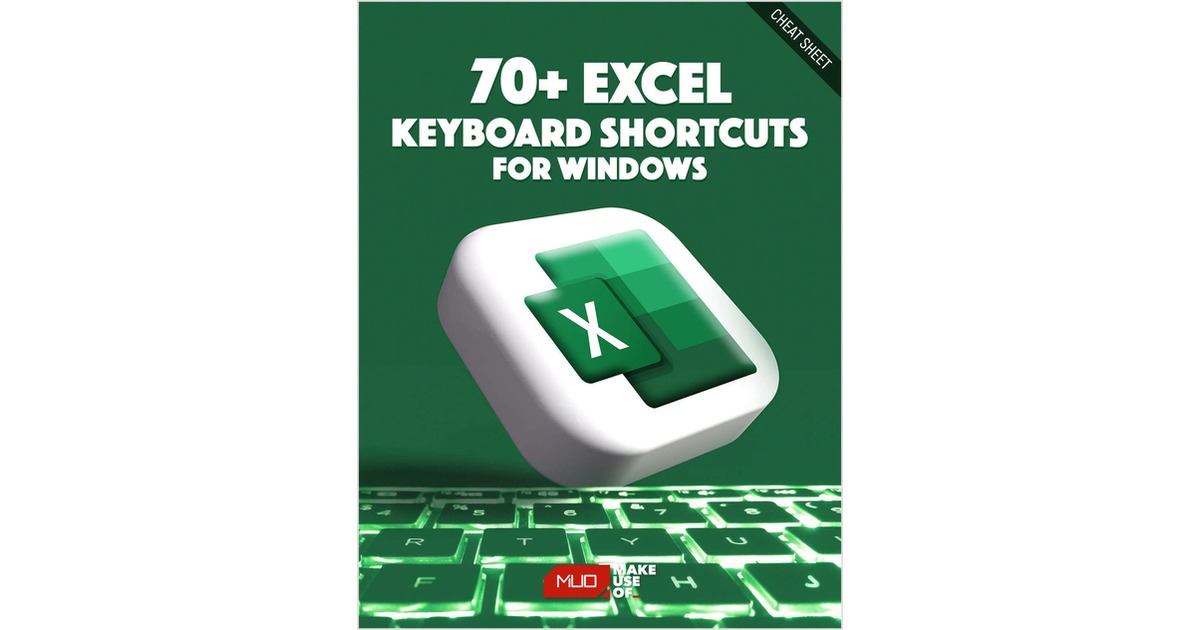 70+ Excel Keyboard Shortcuts for Windows (Free Cheat Sheet) Free Cheat Sheet