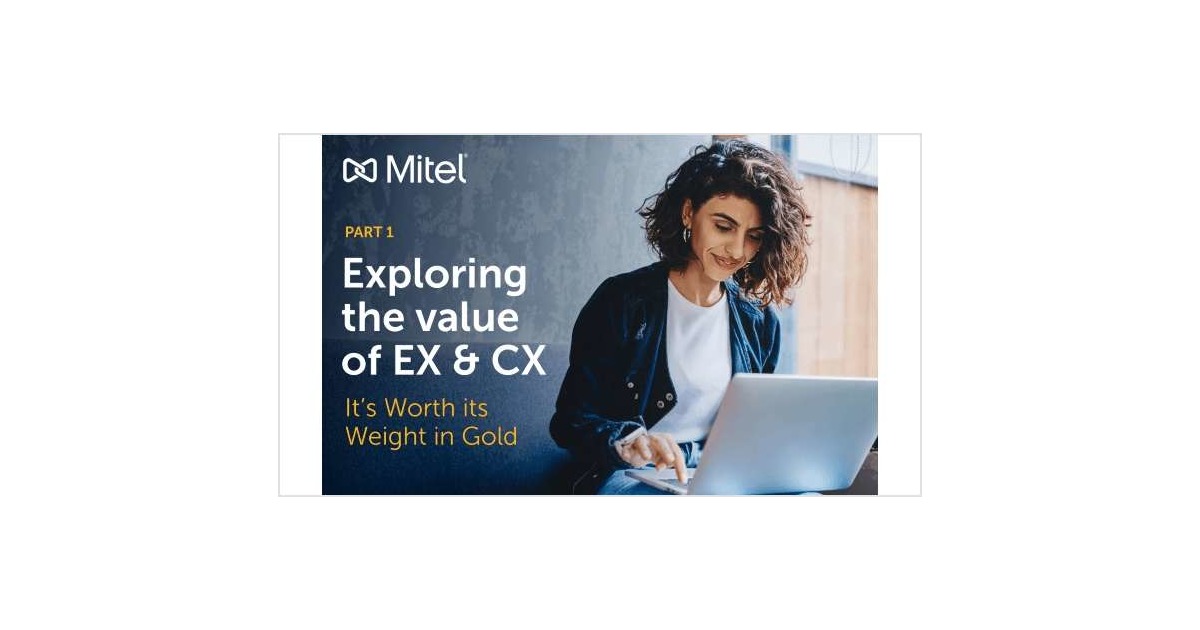 Exploring the value of EX & CX, Free Mitel Infographic