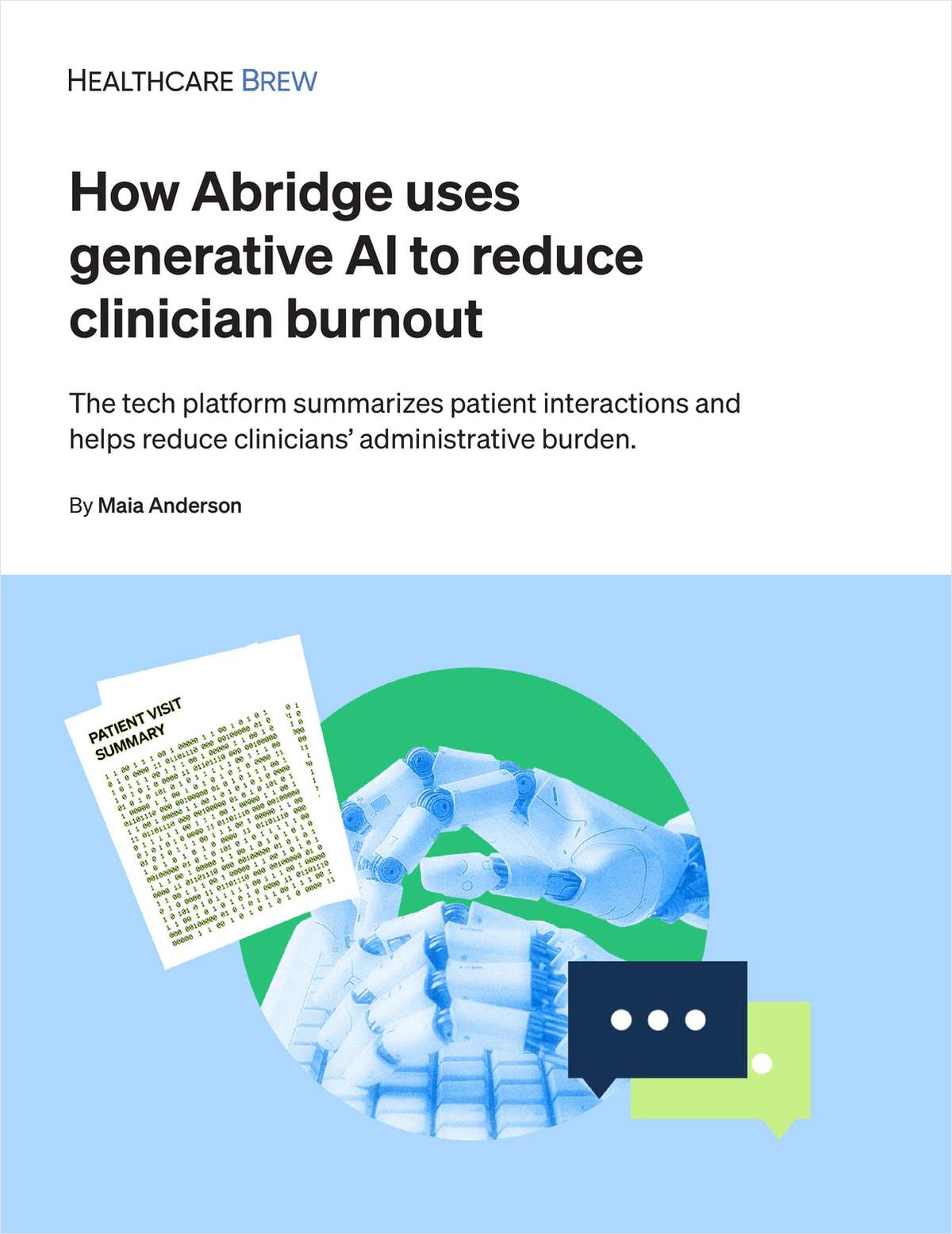 How Abridge uses generative AI to reduce clinician burnout Free Report