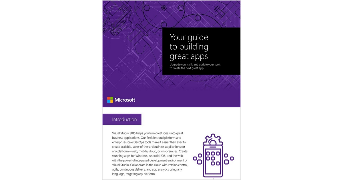 Your Guide To Building Great Apps, Free Microsoft Corporation eBook