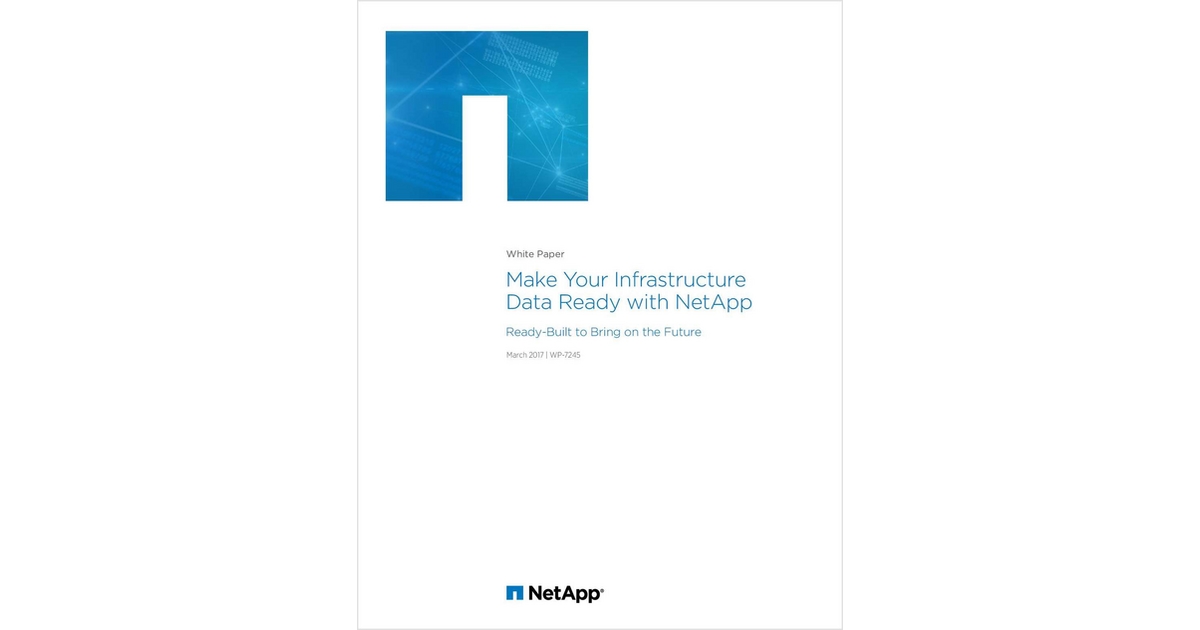 Make Your Infrastructure Data Ready with NetApp, Free NetApp White Paper