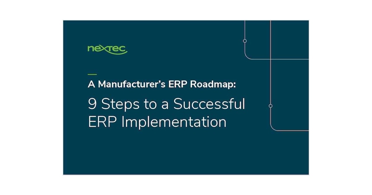 9-phase journey to ERP success for manufacturers Free Infographic