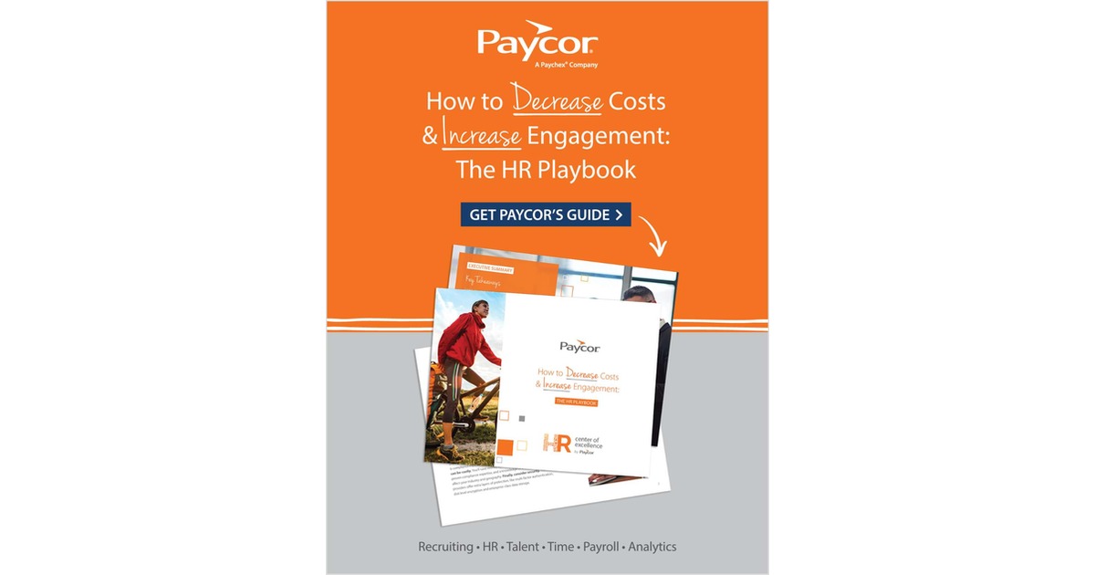 How to Decrease Costs & Increase Engagement: The HR Playbook Free Guide