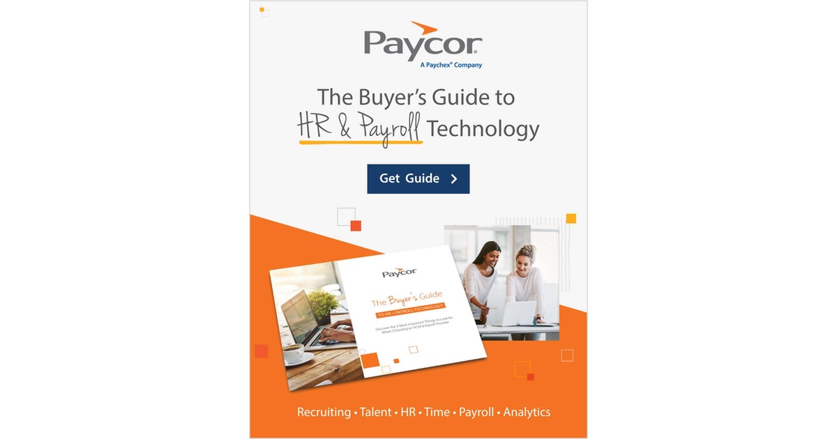 The Buyer's Guide to HR & Payroll Technology Free eGuide