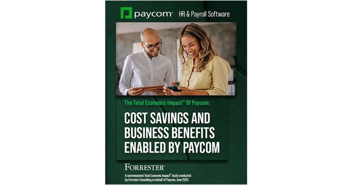 The Total Economic Impact™ Of Paycom: Cost Savings And Business ...