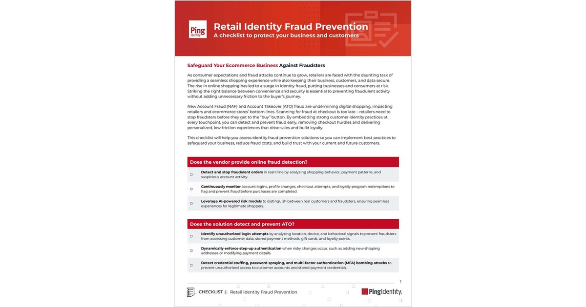 Retail Identity Fraud Prevention: A Checklist To Protect Your Business ...