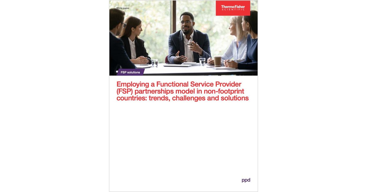 Employing a Functional Service Provider (FSP) partnerships model in non-footprint countries ...