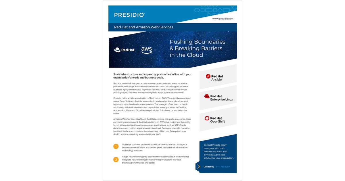 Pushing Boundaries & Breaking Barriers in the Cloud Free Information Brief