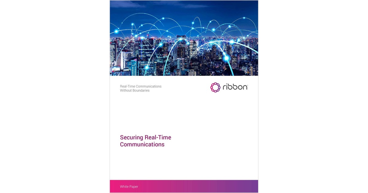 Ensure the Security of IP-based Real-time Communications, Free Ribbon ...