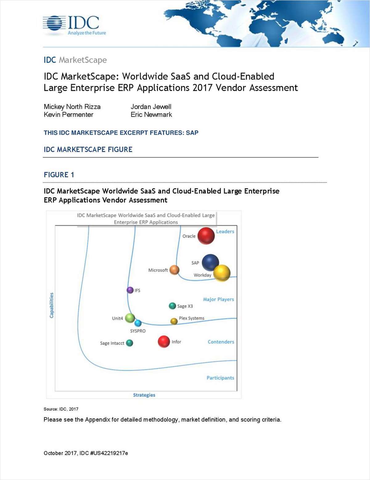 IDC MarketScape: Worldwide SaaS and Cloud-Enabled Large Enterprise ERP Applications Vendor ...
