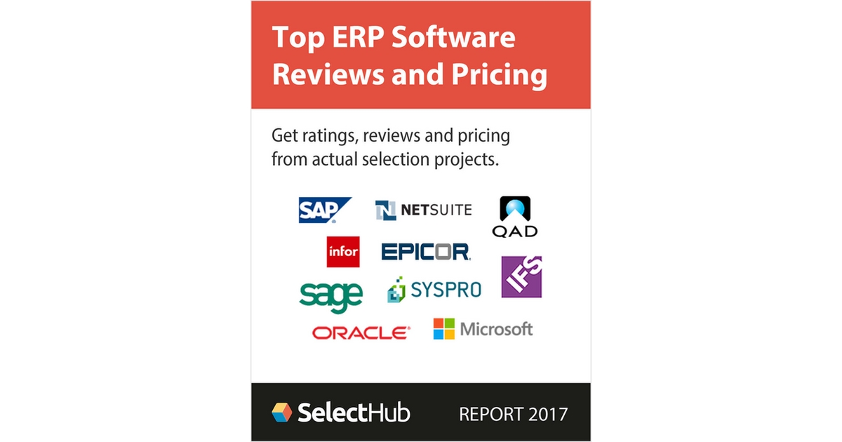 Top ERP Software Reviews and Pricing 2017--Free Analyst Report, Free ...