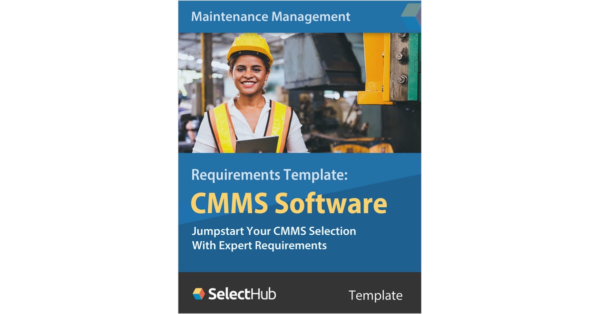 CMMS Software Selection Requirements Template, Free SelectHub Template