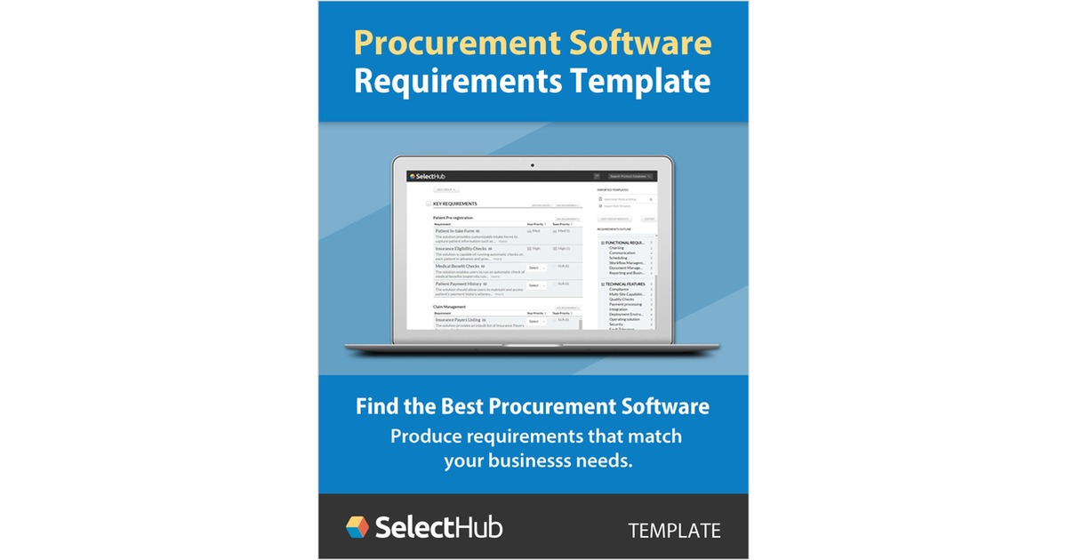 Procurement Software System Requirements Template, Free SelectHub Template