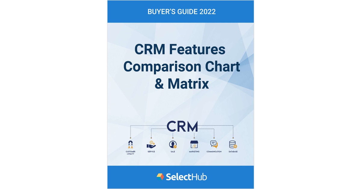 CRM Software Features Comparison Chart & Matrix Free Comparison