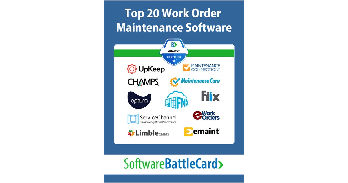 Top 20 Work Order Maintenance Software 2025―UpKeep CMMS vs ...