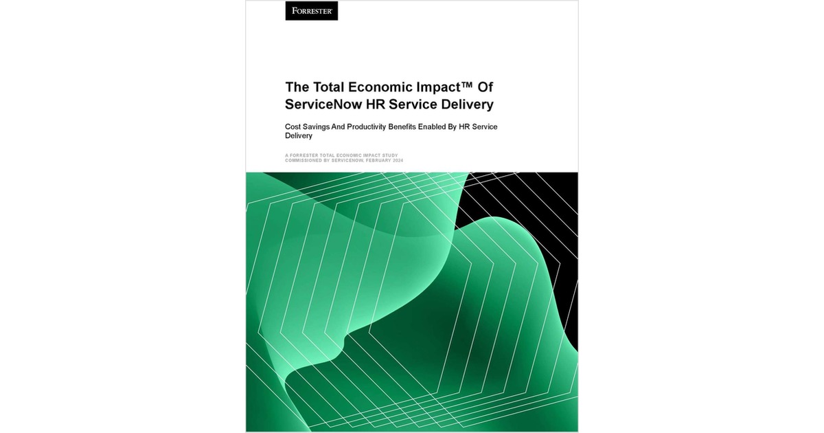 The Total Economic Impact™ of ServiceNow HR Service Delivery, Free ...