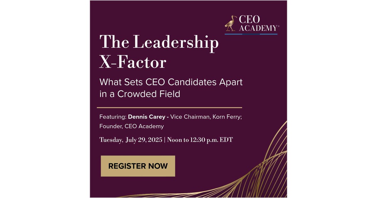 The Leadership X-Factor: What Sets CEO Candidates Apart in a Crowded ...