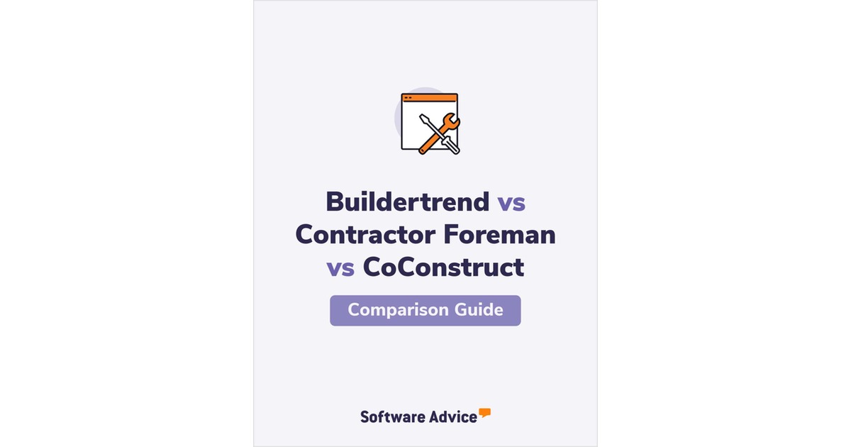 Buildertrend vs Contractor Foreman vs CoConstruct Ratings Compared Free ...