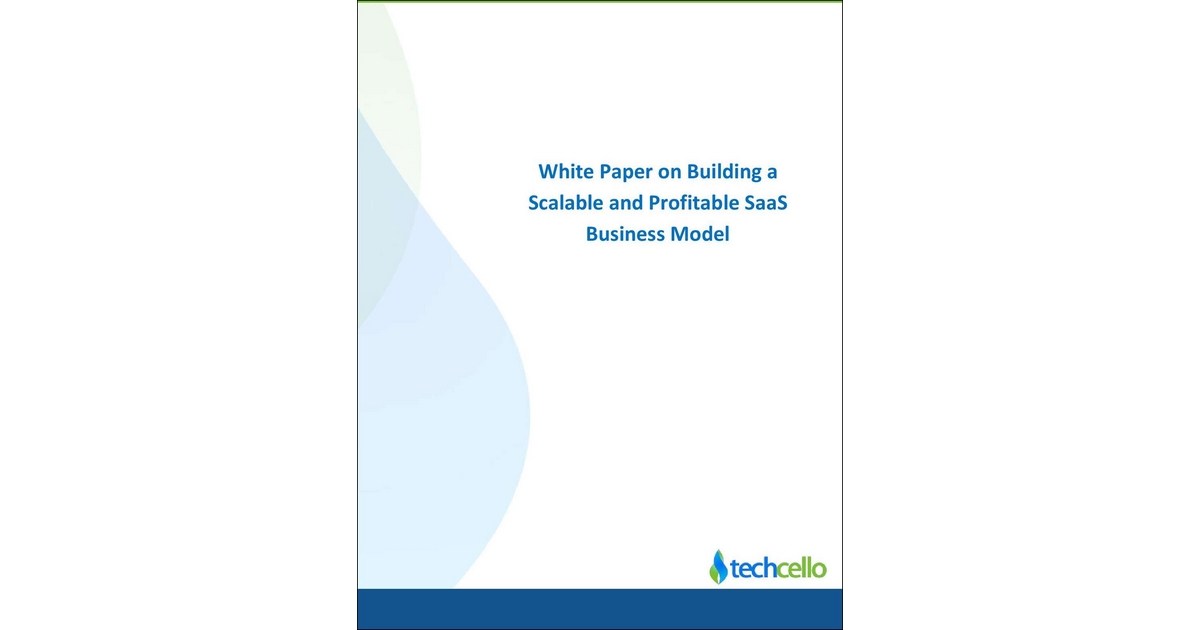 Building a Scalable and Profitable SaaS Business Model Free White Paper