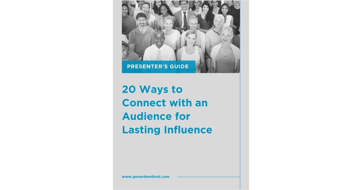 20 Ways to Connect with an Audience for Lasting Influence Free Tips and ...