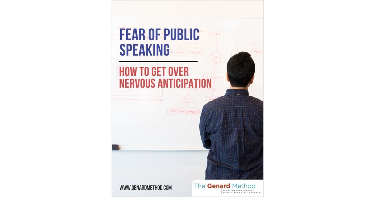 Fear of Public Speaking - How to Get Over Nervous Anticipation Free ...