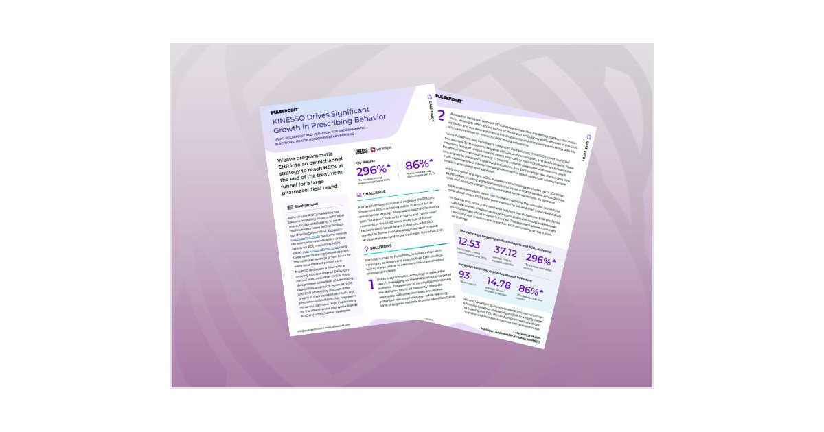 KINESSO Drives Significant Growth in Prescribing Behavior Using ...