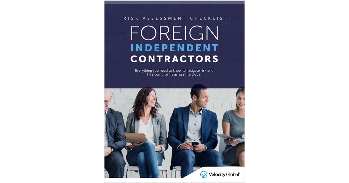 Foreign Independent Contractors: Risk Assessment Checklist, Free ...