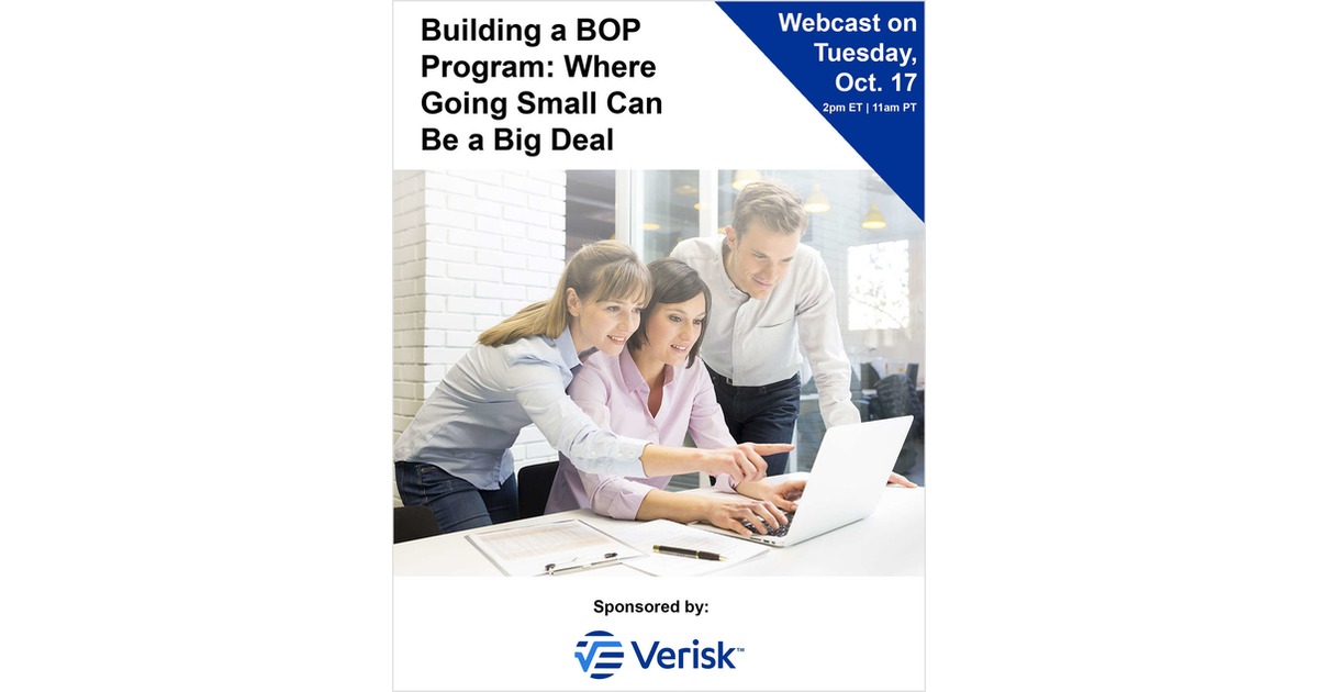 Building a BOP Program: Where Going Small Can Be a Big Deal Free Live ...