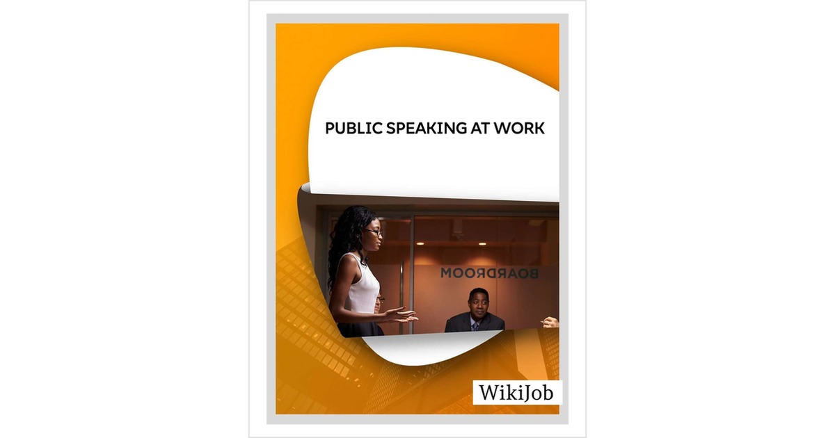 Public Speaking at Work Free Article