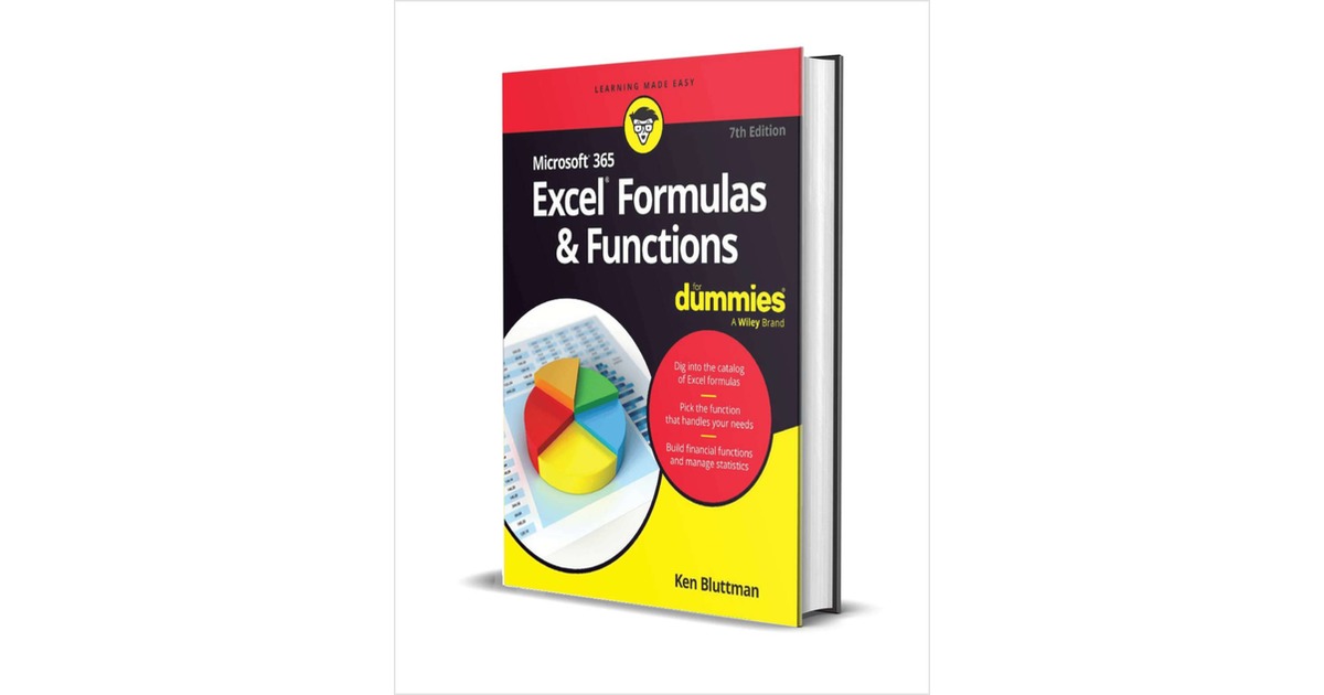 Microsoft 365 Excel Formulas & Functions For Dummies, 7th Edition($21. ...