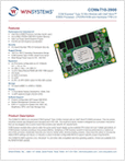 Product Data Sheet for a US-made industrial COM Express Type 10 Mini ...