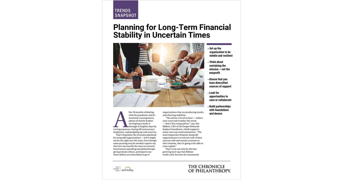 Planning for Long-Term Financial Stability in Uncertain Times, Free ...